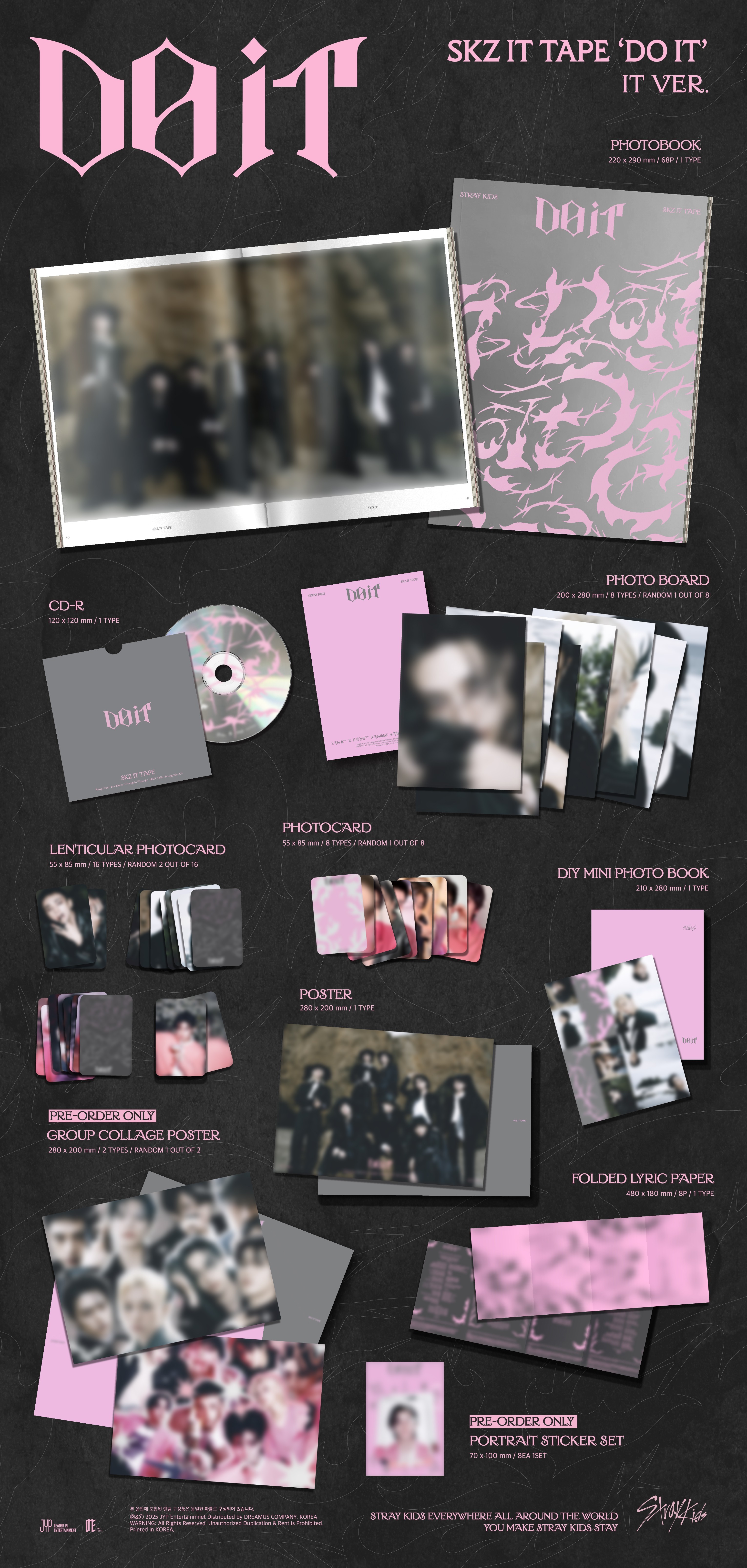 [LUCKY DRAW 2] SKZ IT TAPE ‘DO IT’ (IT VER.) | FANS SHOP