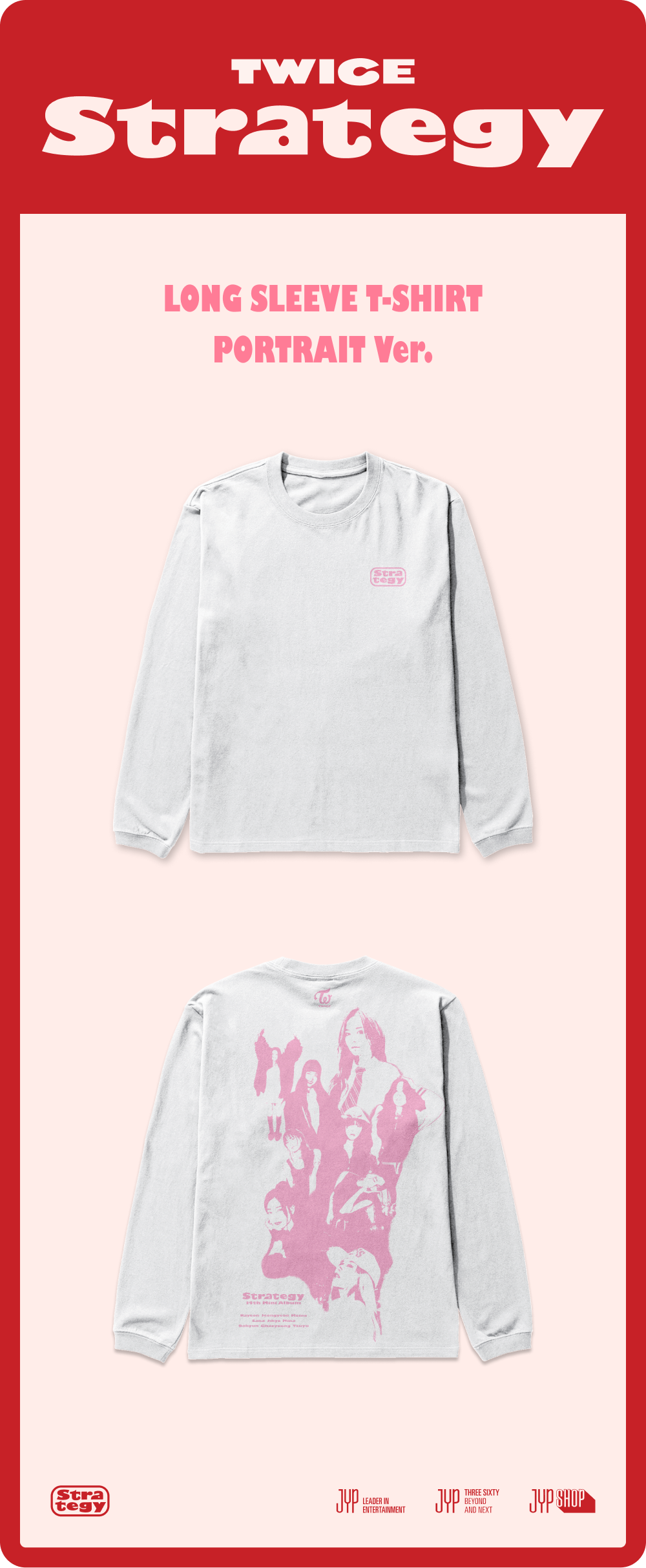 LONG SLEEVE T-SHIRT PORTRAIT Ver. - TWICE STRATEGY POP-UP In SEOUL | FANS SHOP